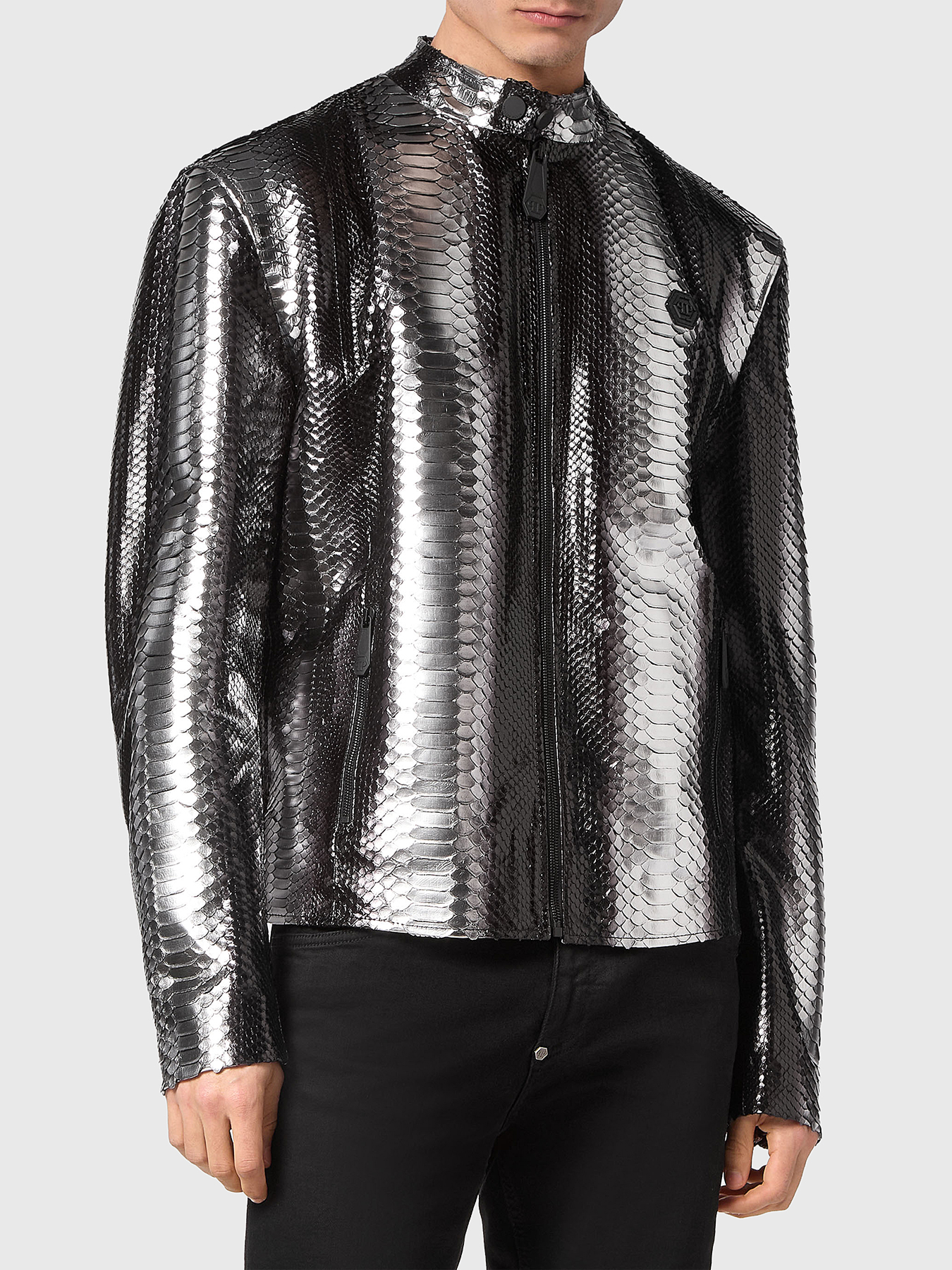 Biker jacket with snake effect brand PHILIPP PLEIN — Globalbrandsstore ...
